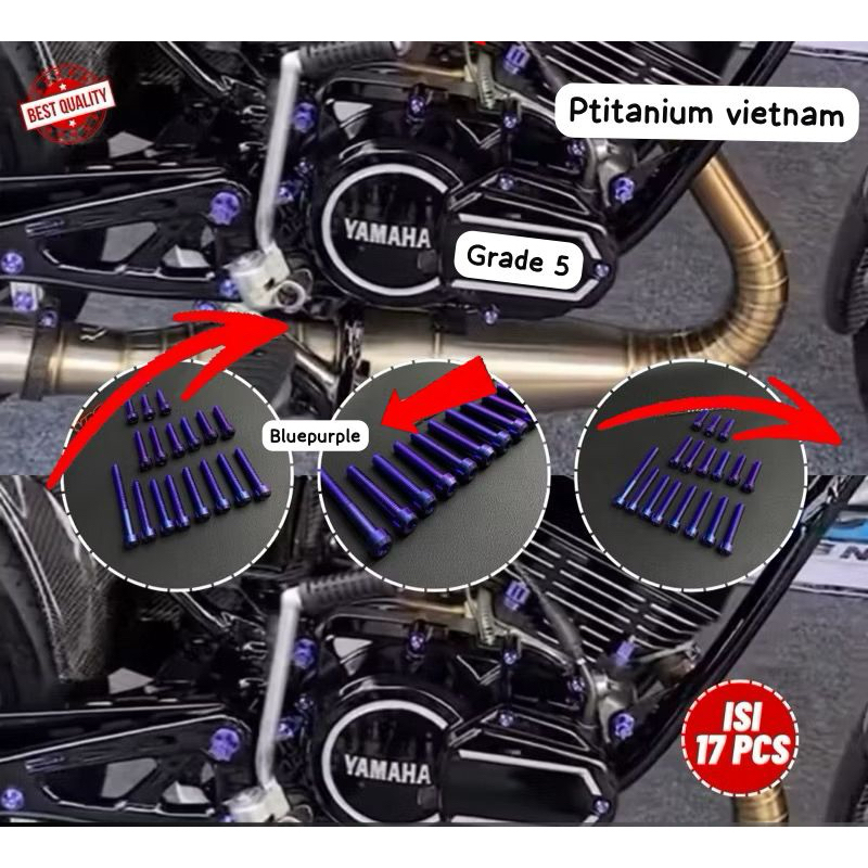 Jual Baut Bak Mesin Kanan Kiri Rx-king Baut blok mesin Rxking Old new ...