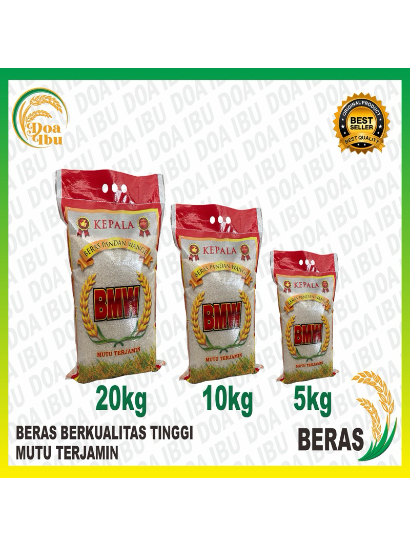 Jual BERAS BMW PANDAN WANGI 5KG/10KG/20KG | Shopee Indonesia