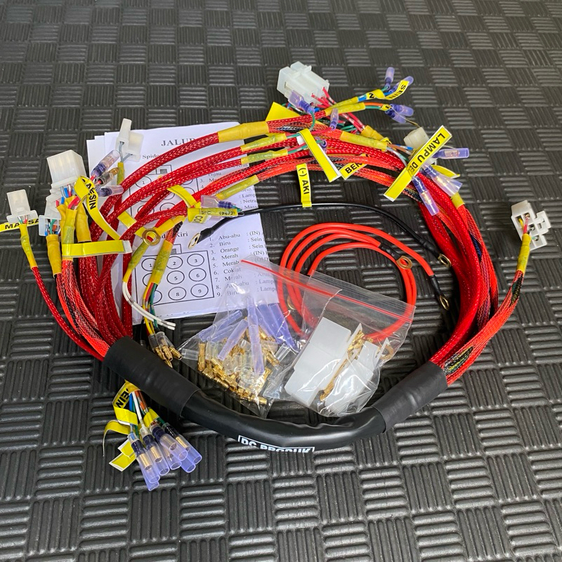 Jual KABEL BODY TIGER TIREV,TILAM,TILAS MOTIF SERAT SET JALUR RELAY 3 ...
