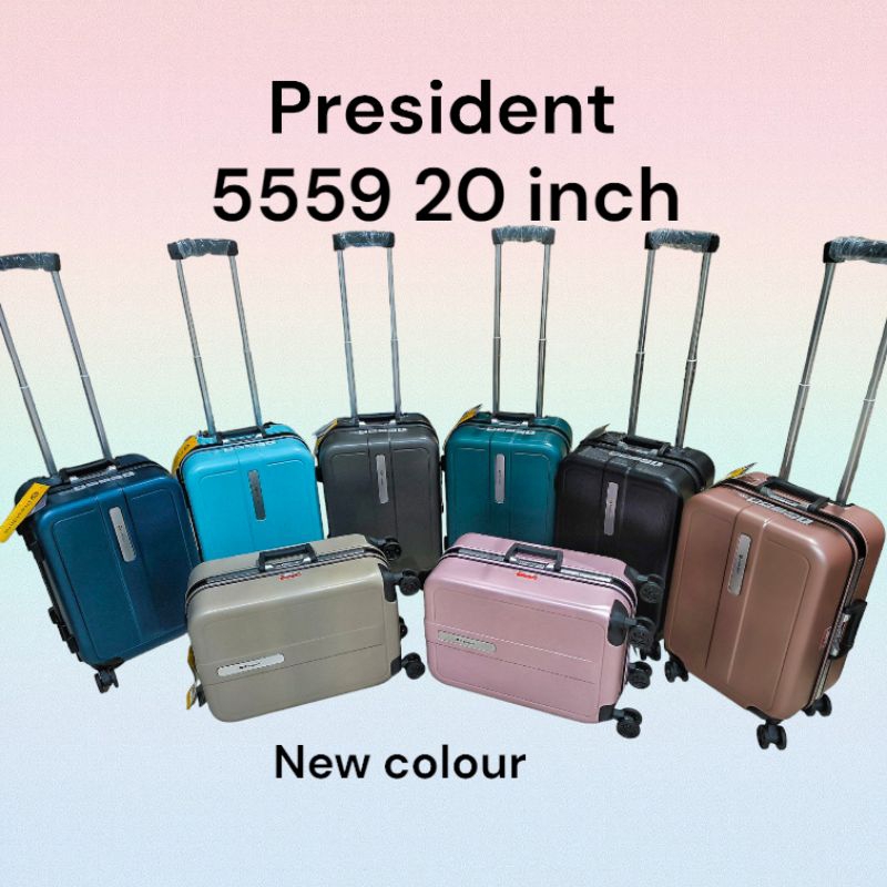 Jual Koper President 5559/5567 kabin size 20inch Original Non Zipper ...