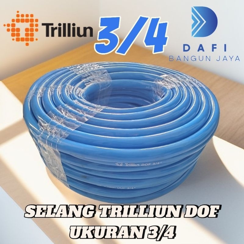 Jual Selang TRILLIUN DOF 3/4 PER METER Karet Tebal&Awet / Selang Air Cuci Motor/Mobil/Taman ...