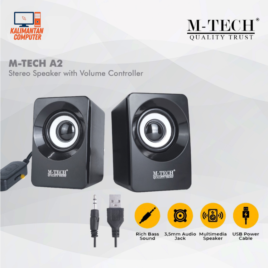Jual Speaker M-Tech A2 Speaker Multimedia PC Komputer Laptop | Shopee ...