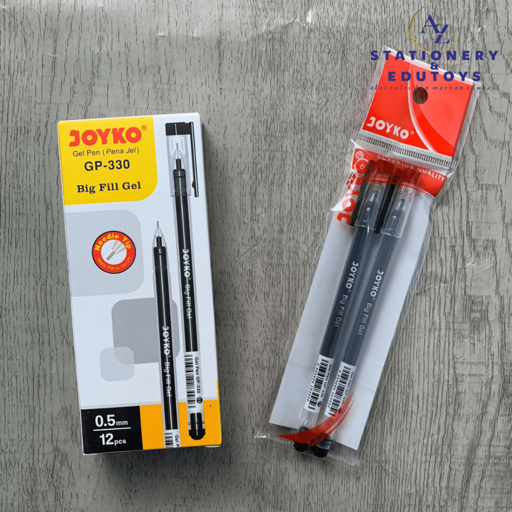 Jual (2 Pcs) Pulpen Joyko GP-330 Big Fill Gel 0.5 mm | Shopee Indonesia