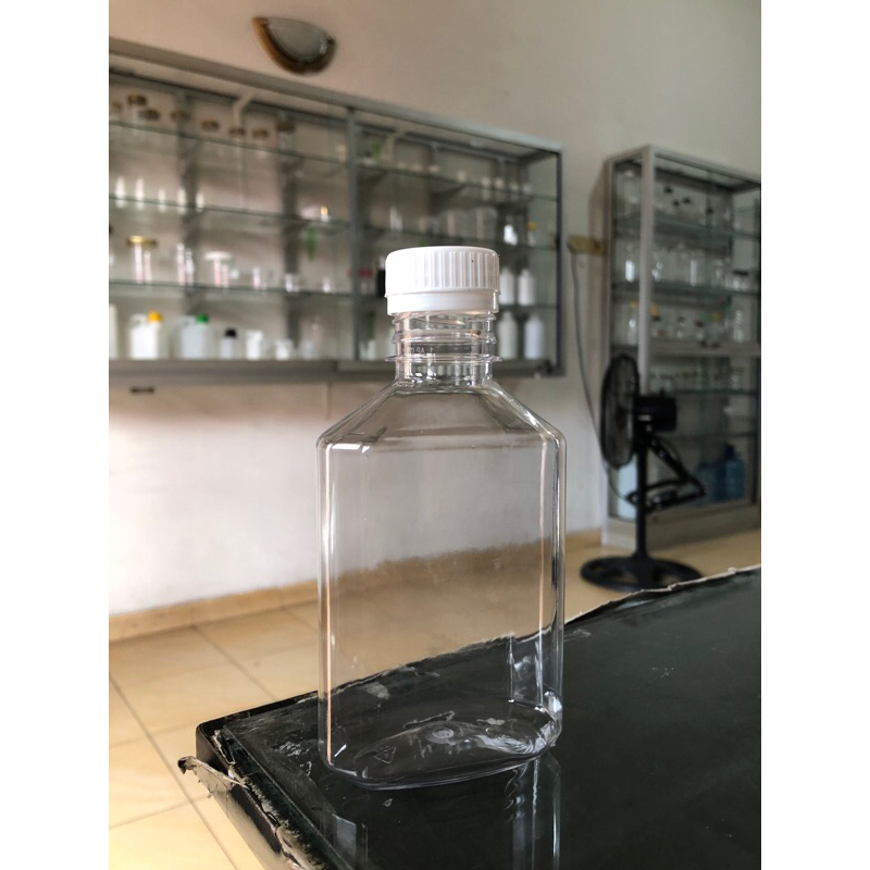 Jual Botol plastik 250 ml bentuk unik cu gep kotak tebal minuman unik ...