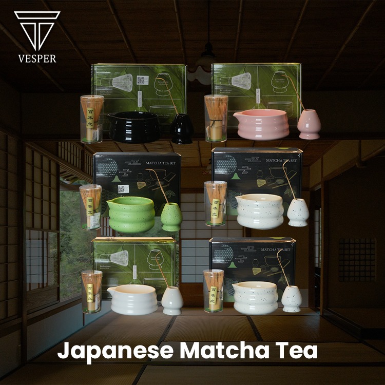 Jual japanese matcha tea set 4pcs / paket lengkap matcha bowl bamboo ...