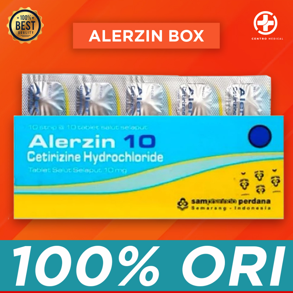 Jual Alerzin 10mg Perbox obat Alergi | Shopee Indonesia