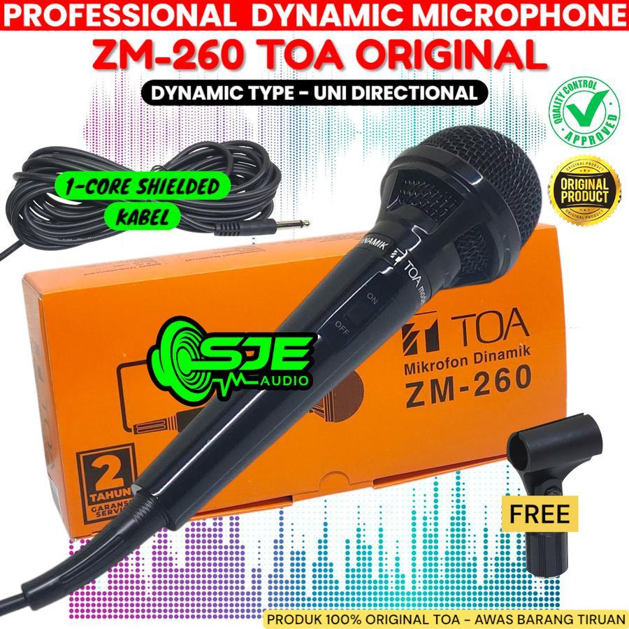 Jual MIC MICROPHONE TOA ZM260 PROFESIONAL DINAMIC MIK ZM-260 ZM 260 ...