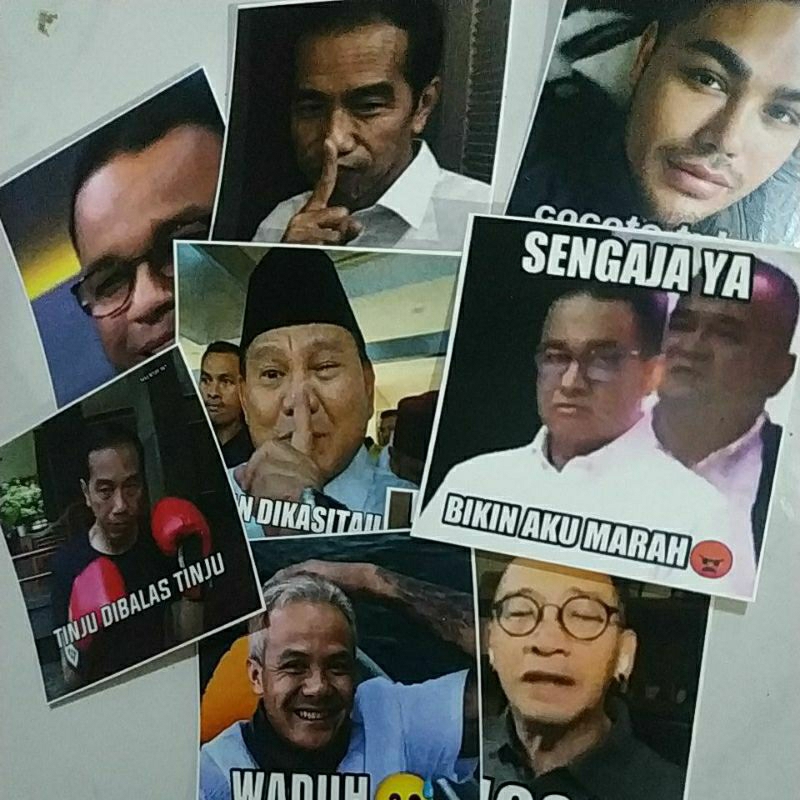 Jual Stiker Meme Indonesia Tokoh Publik Figure Artis Stiker Lucu Kata ...