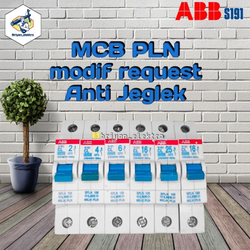 Jual mcb pln abb s191 modif reques anti jeklek | Shopee Indonesia