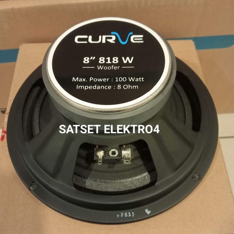 Jual SPEAKER 8 INCH CURVE 818 W WOOFER | Shopee Indonesia