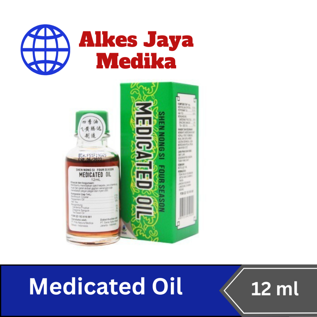 Jual SHEN NONG SI FOUR SEASON MEDICATED OIL 12 ML | Shopee Indonesia