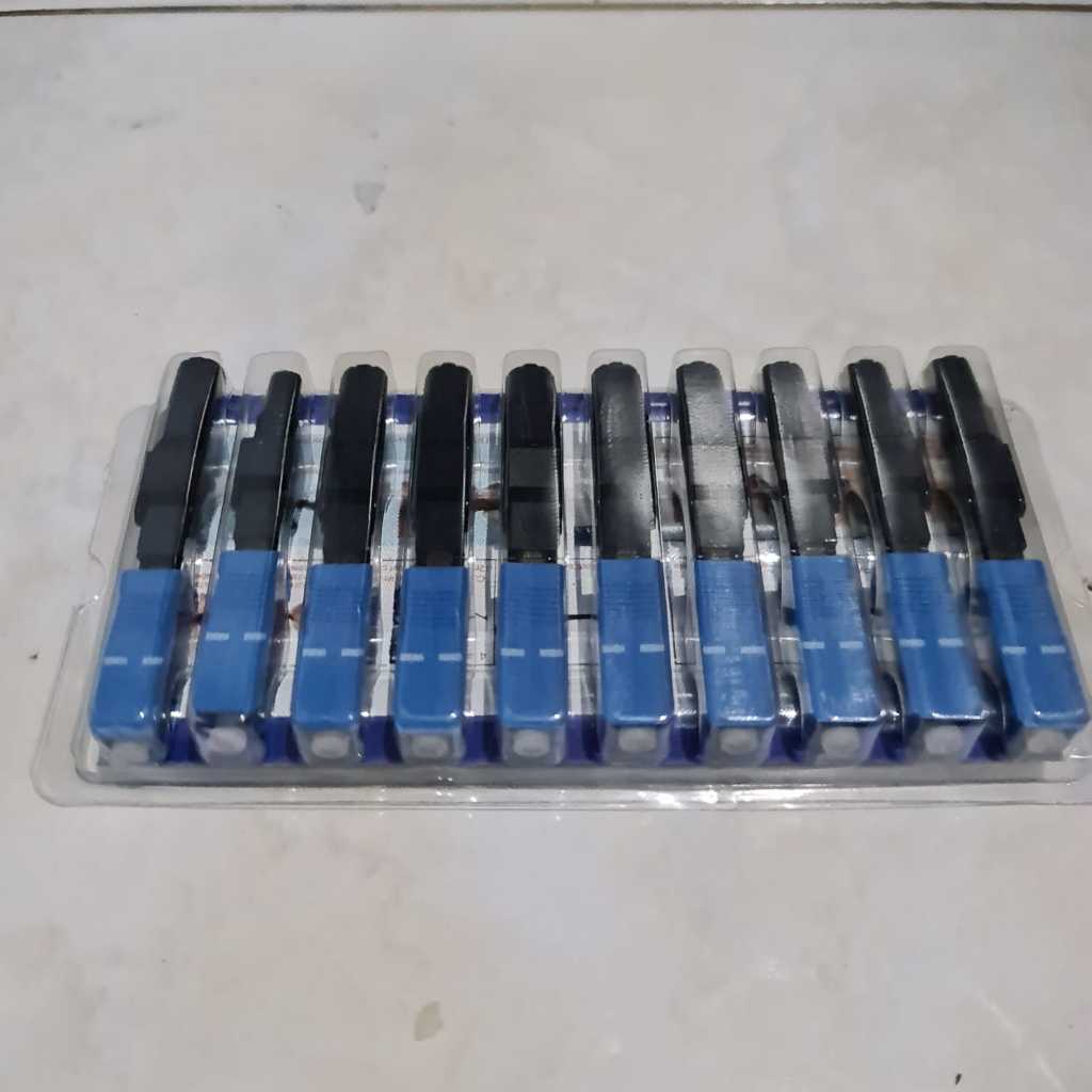 Jual Fastcon SC UPC Biru Fast Conector Model Buaya No Brand isi 10 Pcs ...