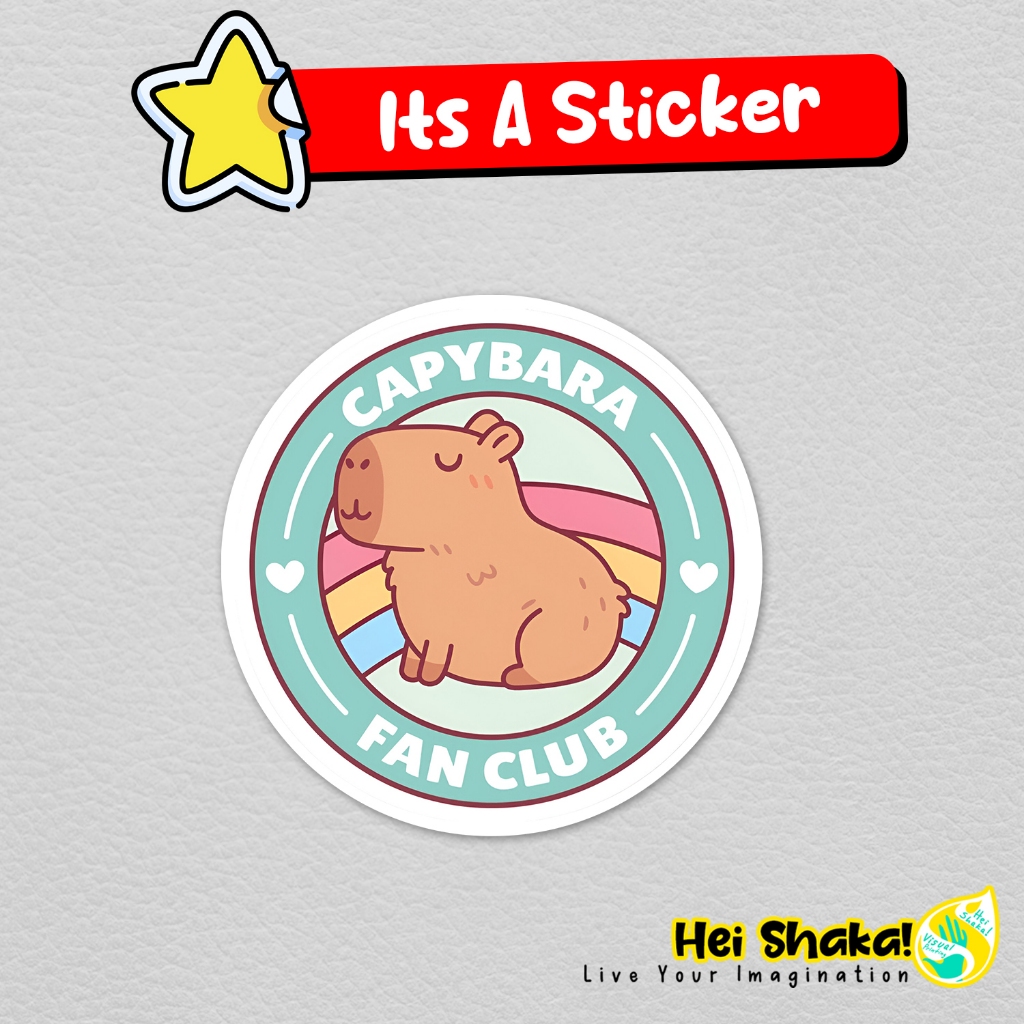 Jual Stiker Capybara Fan Club Sticker Lucu Vinyl Anti Air | Shopee ...