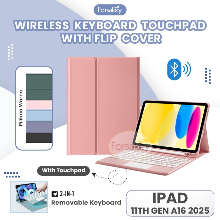 Jual ( CASE + KEYBOARD TOUCHPAD ) iPad 11 2025 A16 11th Gen Generation ...