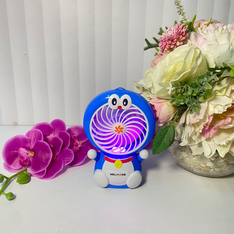 Jual WELHOME MINI FAN | Kipas Angin Meja Karakter Doraemon WH-012D ...