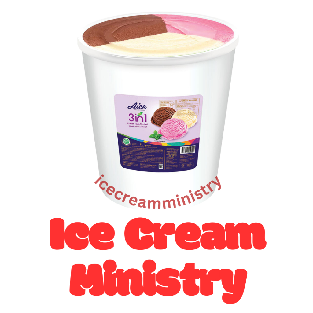Jual Aice 3in1 8 Liter Bucket Rasa Vanilla Strawberry Coklat ( Best ...