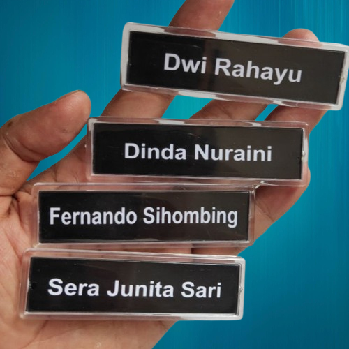 Jual [SATUAN] PAPAN NAMA DADA NAME TAG CUSTOM NAMA / PIN NAMA CUSTOM ...