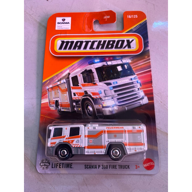 Jual Matchbox scania P 360 fire truck | Shopee Indonesia