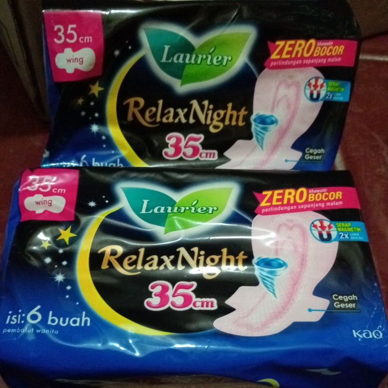 Jual (2 PACK) LAURIER RELAX NIGHT 35 CM ,30 CM | Shopee Indonesia