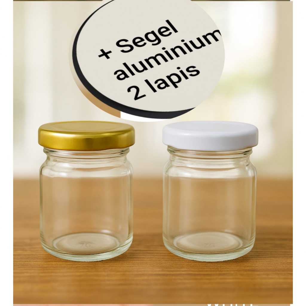 Jual 6 (ENAM) / KOTAK 70ML Botol Silinder 70 ml + tutup seng baru / Jar ...