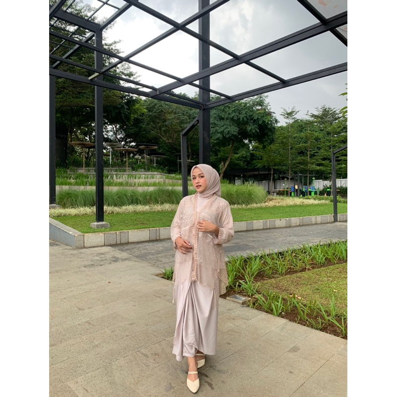 Jual Setelan Inner Outer Rok Panjang | Arumi Motif Outer | Baju Wanita ...