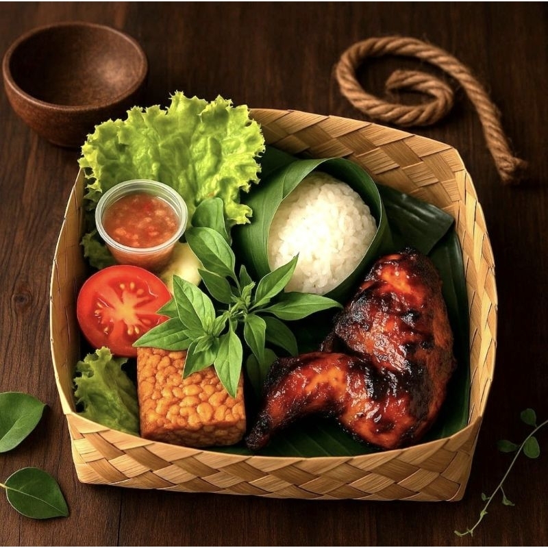 Jual Nasi Besek Back To Nature Ayam Bakar | Shopee Indonesia