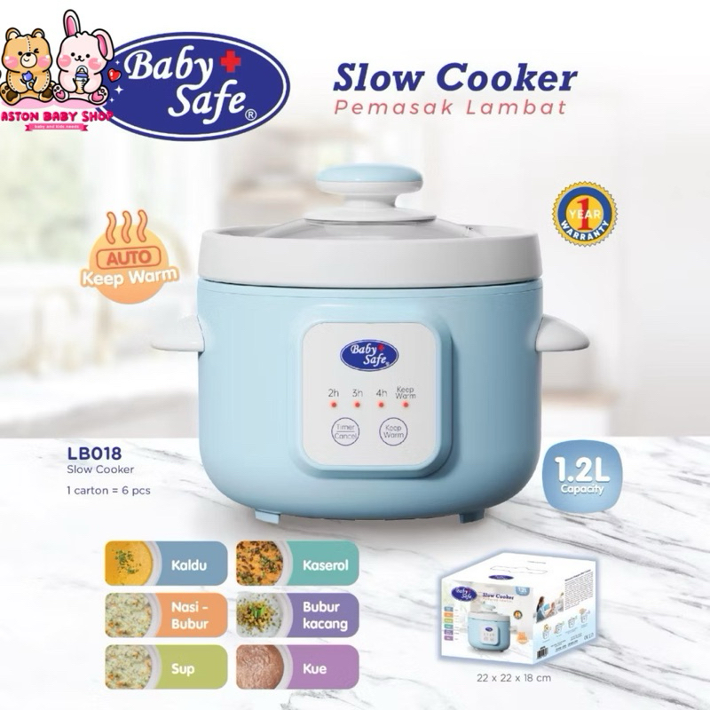 Jual Baby Safe Slow Cooker LB018 1,2 L - Babysafe Slow Cooker 1,2 Liter ...