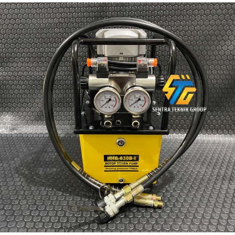Jual Hydraulic Power Pack Pompa Hidrolik Double Acting Listrik 8L 70Mpa HHB-630B Double ...
