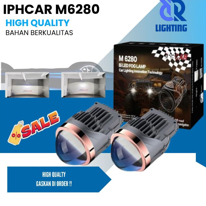 Jual Biled Foglamp IPHCAR M6280 lampu fog lamp bi led projector projie ...