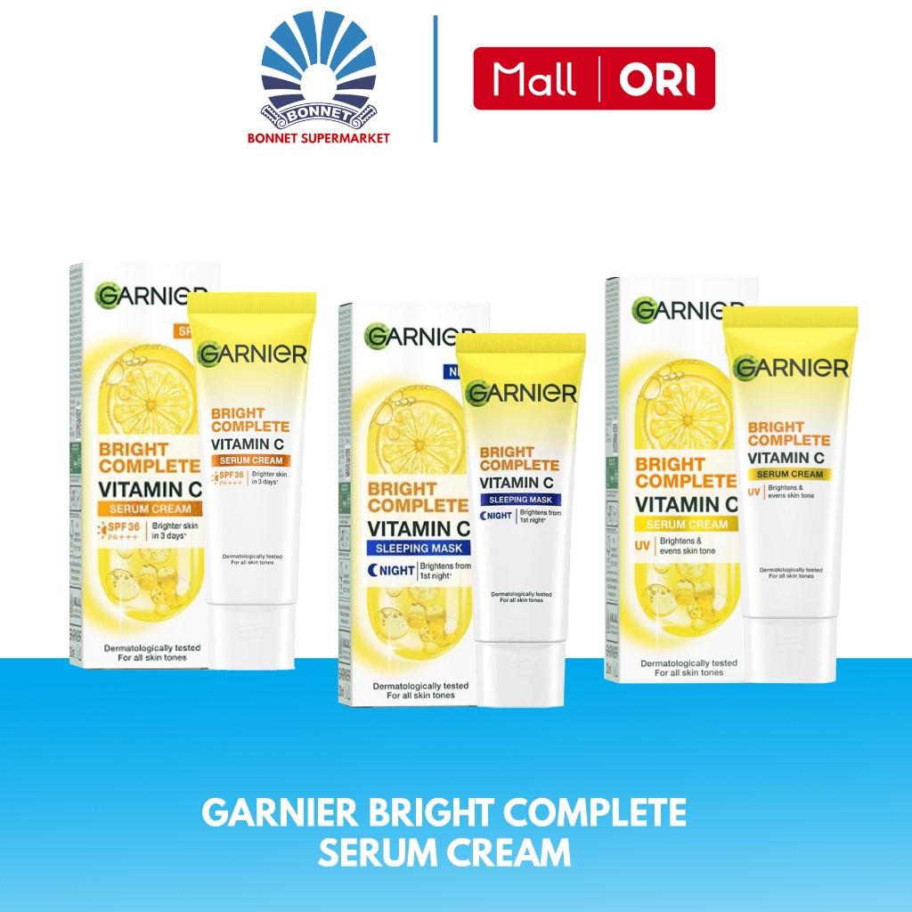 Jual Garnier Bright Complete Vitamin C Serum Cream 20ml | Shopee Indonesia