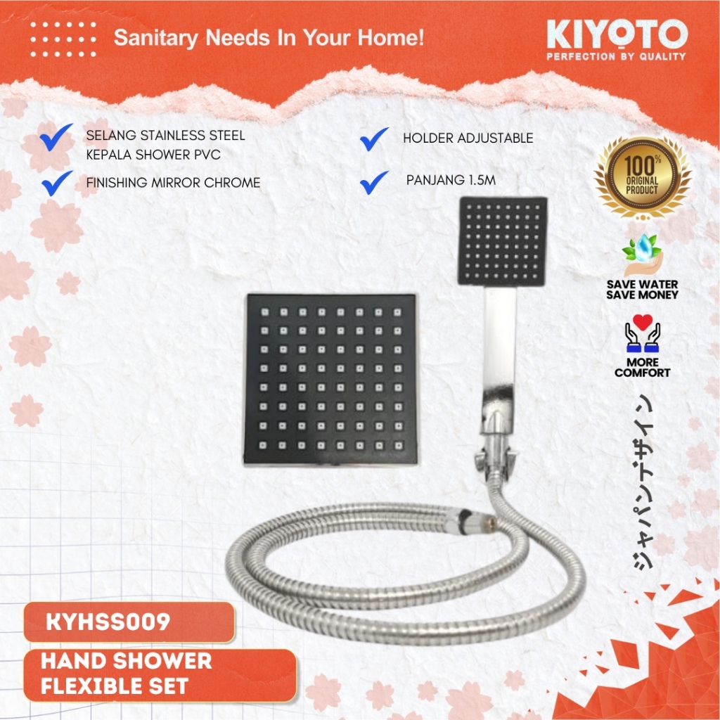Jual KYOTO Handshower set kamar mandi rumah Shower mandi HS009 | Shopee ...