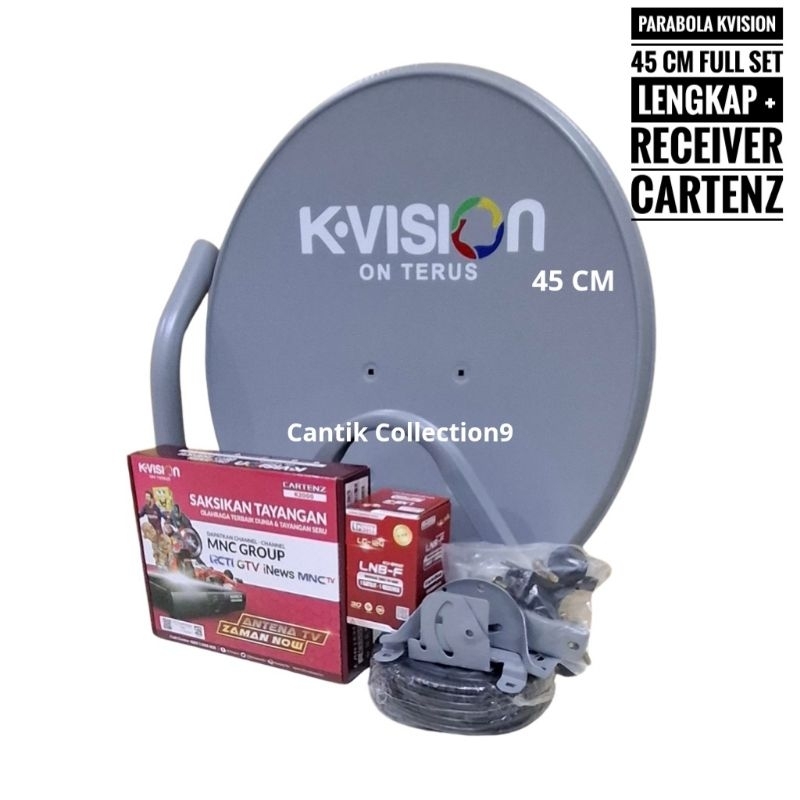 Jual Paket Parabola Mini 45 cm Kvision+Receiver Cartenz | Shopee Indonesia