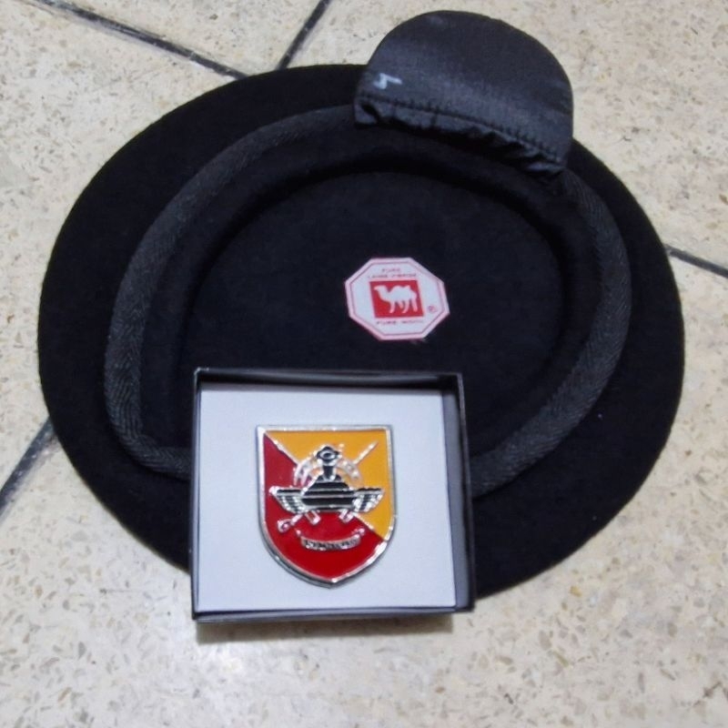 Jual Baret kavaleri merk camel + emblem kavaleri terbaru premium ...