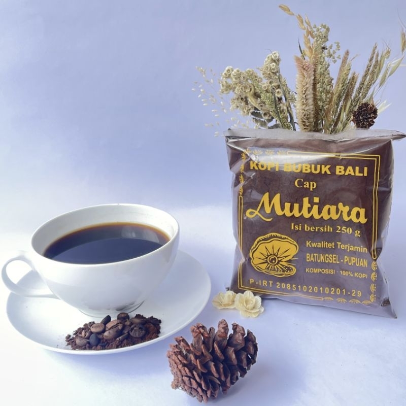 Jual Kopi Bubuk Robusta Bali Khas Pupuan Cap Mutiara 250 gram | Shopee ...