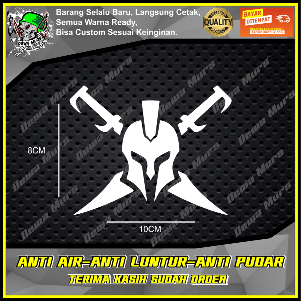 Jual Cutting Sticker LOGO WARRIOR Sticker Cocok Buat Motor , Mobil Dan ...