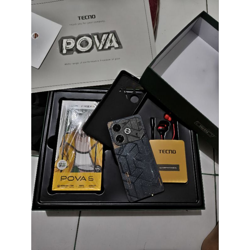 Jual Tecno Pova 6 12+12/256 + gift box garansi on lengkap | Shopee ...