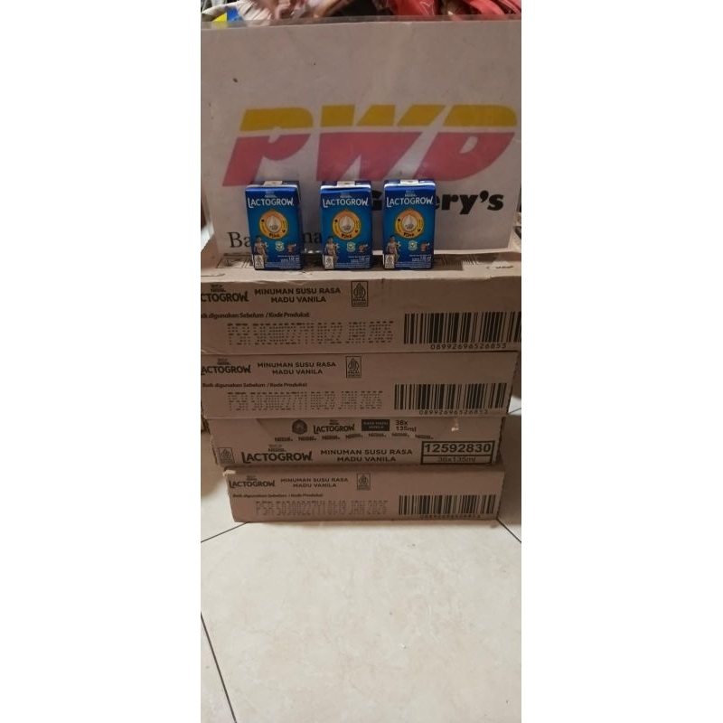 Jual Susu UHT Lactogrow rasa vanila madu 135 ml | Shopee Indonesia