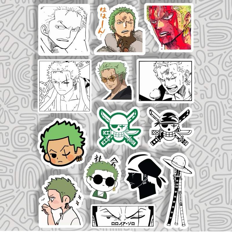 Jual Sticker Anime Zoro One Piece || Stiker laptop roronoa zoro ...