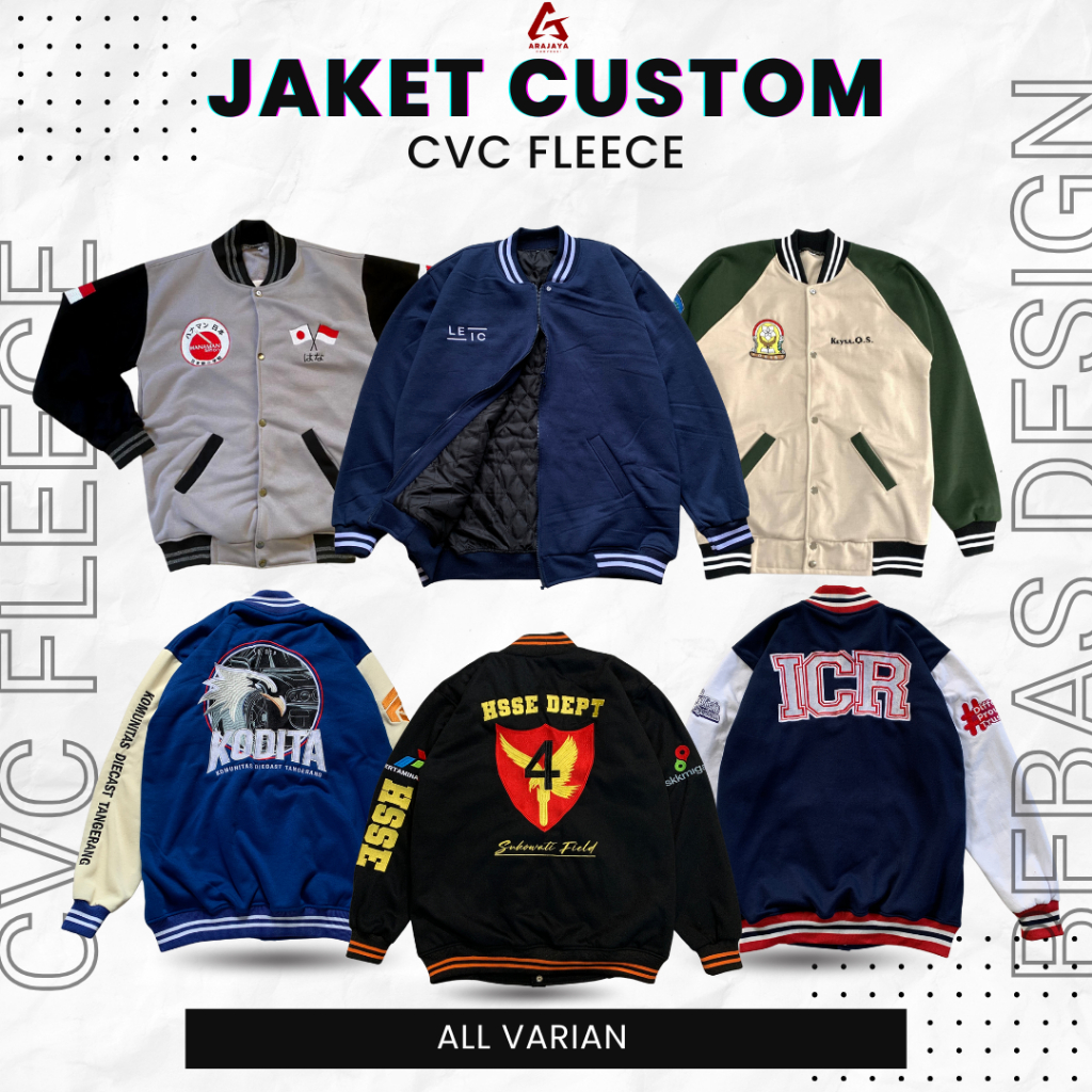 Jual Jaket Custom Seragam Kelas Komunitas Karyawan | Jaket Varsity ...