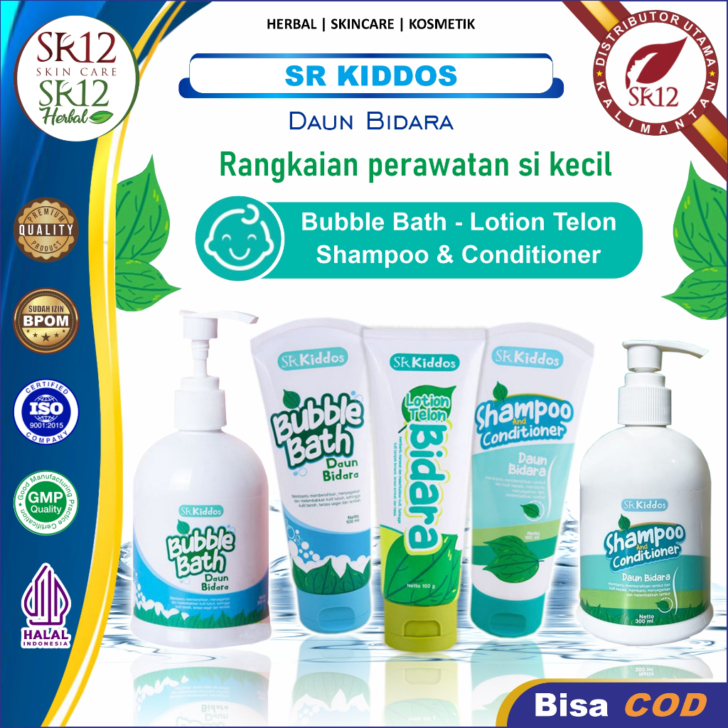 Jual SR Kiddos | Bubble Bath Daun Bidara | Lotion Telon Bidara ...