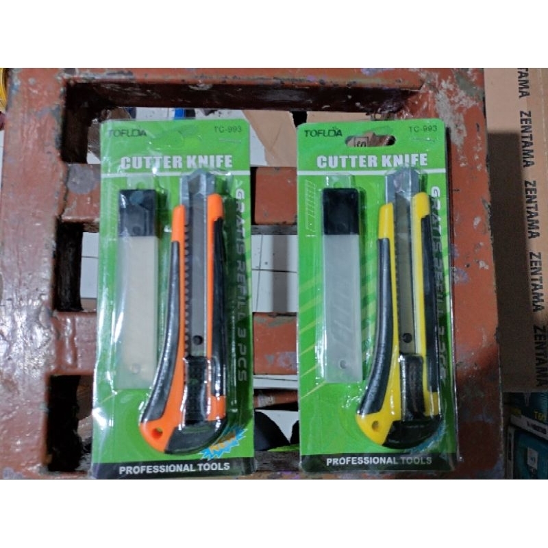 Jual TOFUDA - Cutter Knife / Pisau Cutter + Mata Pisau ( TC - 993 ...
