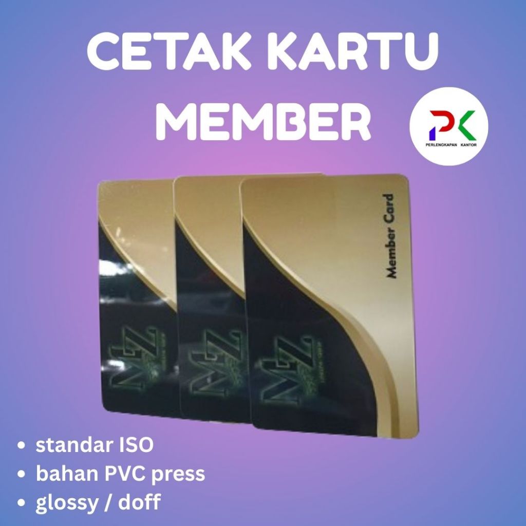 Jual Cetak Id card GLOSY & DOF Bahan Pvc,kartu member pake Poto dan ...