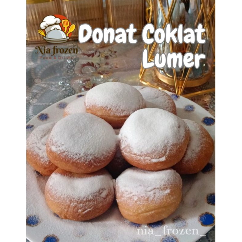 Jual donat coklat lumer & kacang hijau PREMIUM isi 10/pack / frozen ...