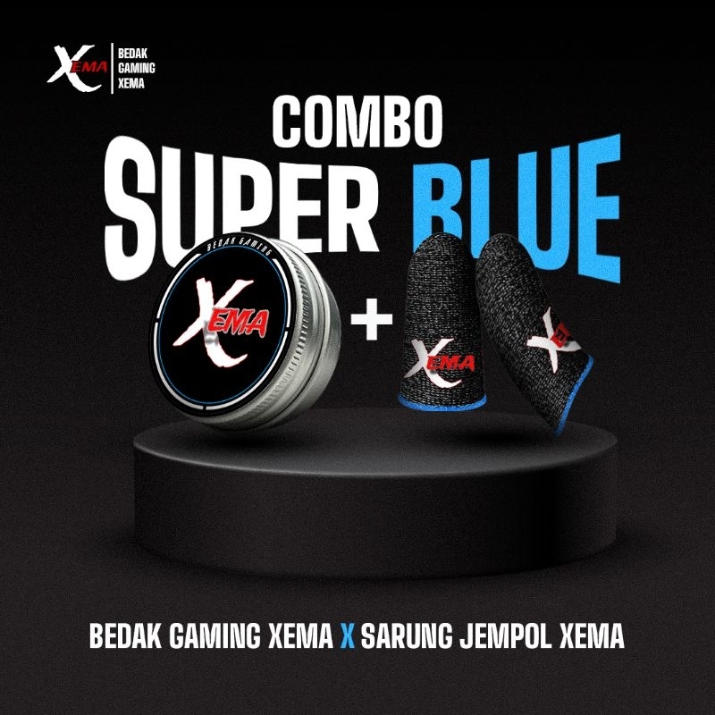 Jual Bedak Gaming Xema + Sarung Jempol Xema premium Super Blue 10gr | Shopee Indonesia