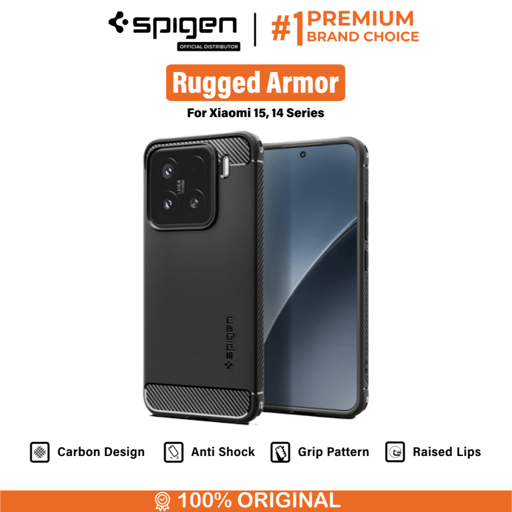 Jual Case Xiaomi 15 14 14T Pro Spigen Rugged Armor Matte Carbon Fiber ...