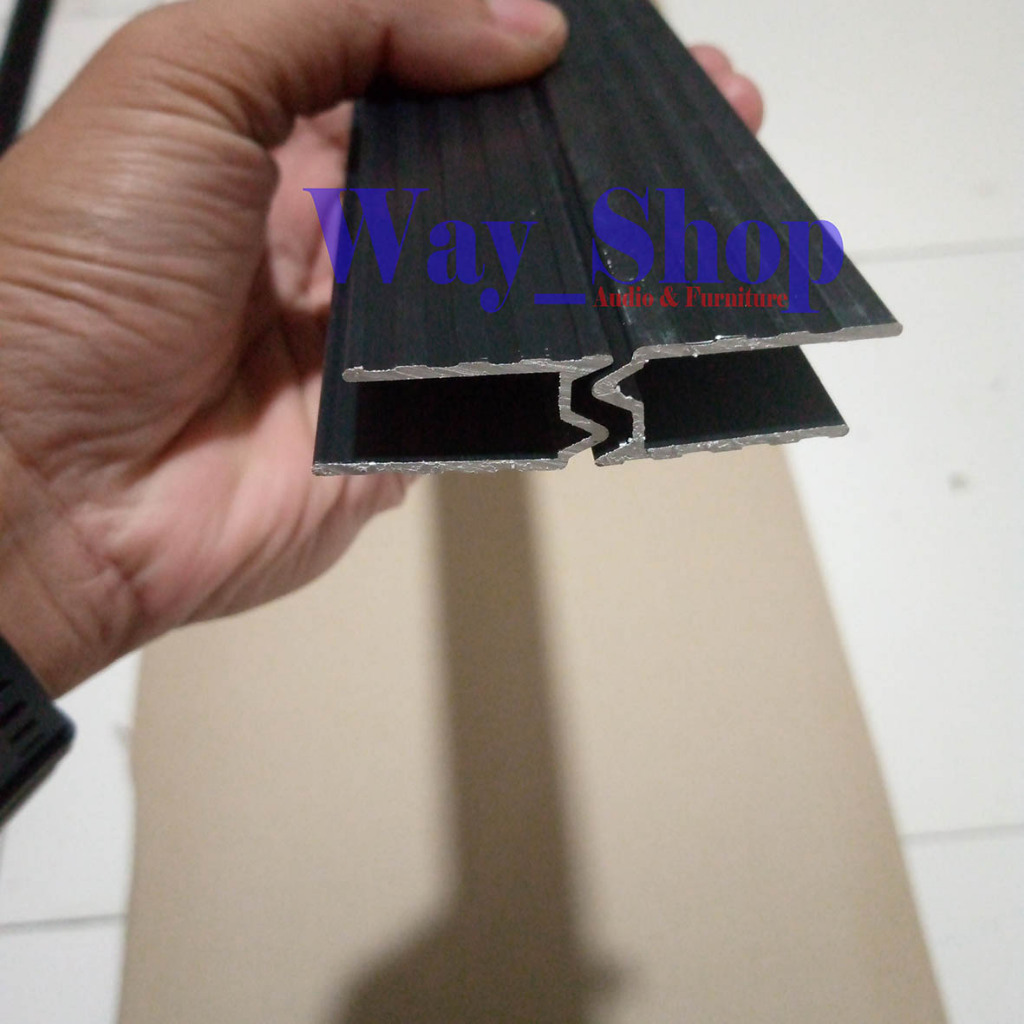 Jual LIST M/U LIST ALUMUNIUM HITAM M List U/M 1 BATANG Aluminium ...