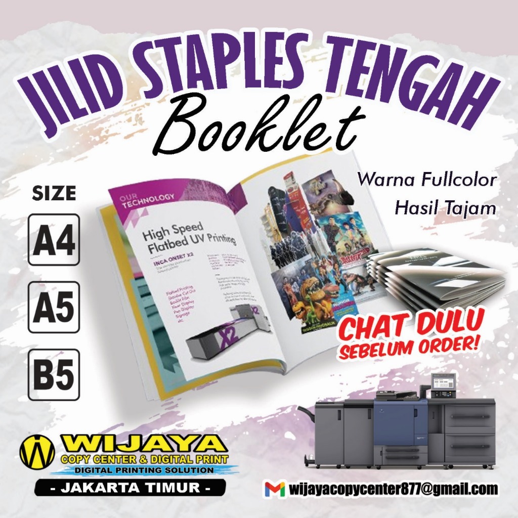 Jual JASA JILID BOOKLET / STRAPLES TENGAH | Shopee Indonesia