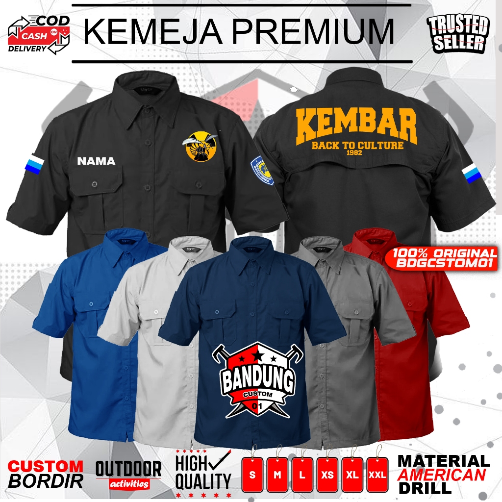 Jual KEMEJA PDL PDH M TAC CUSTOM BORDIR DESAIN SENDIRI-KEMEJA PDH PDL ...