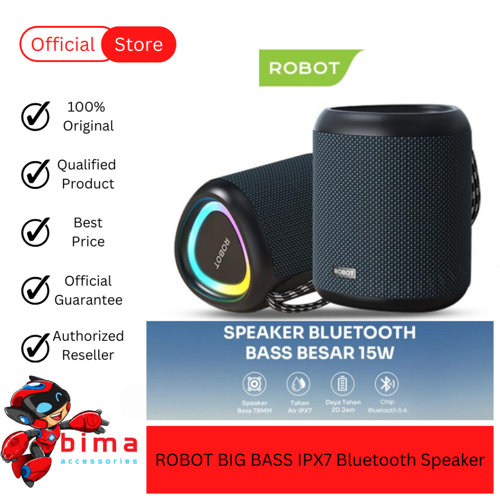 Jual ROBOT Speaker Bluetooth Bass Besar IPX7 | Shopee Indonesia