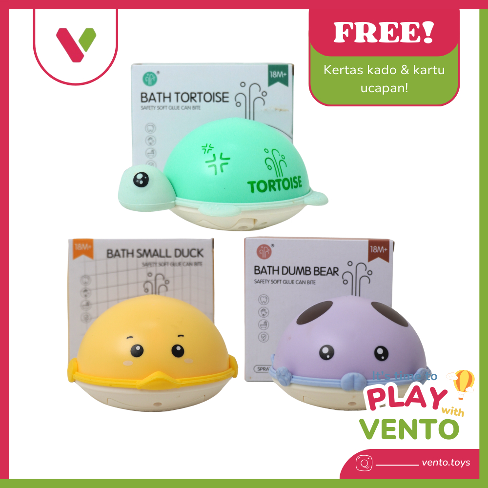 Jual [VENTO TOYS] Whale Spray Water Bath Toy - Mainan Mandi Anak Ikan ...